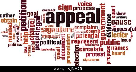 Appeal word cloud concept. Vector illustration Stock Vector Image & Art ...