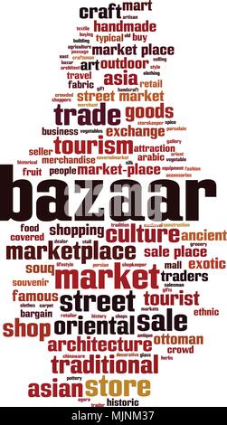 Bazaar word cloud concept. Vector illustration Stock Vector Image & Art ...