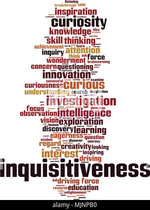 Inquisitiveness word cloud concept. Vector illustration Stock Vector ...
