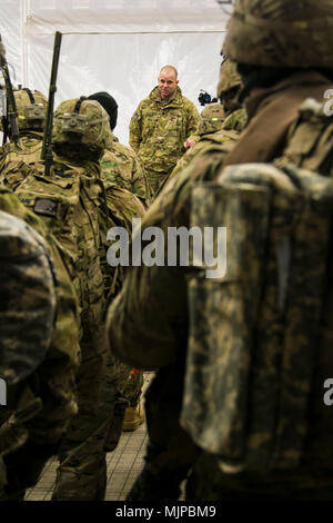 U.S. Army Lt. Col. Matthias Green, commander of 3rd Battalion, 142nd ...