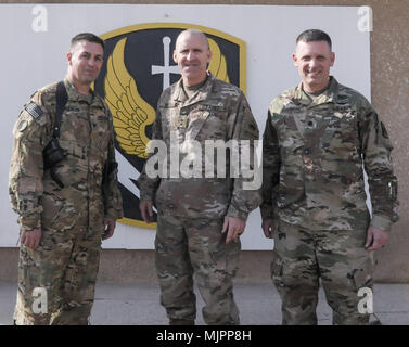 Col. Mark Beckler, 29th Combat Aviation Brigade Commander (center left ...