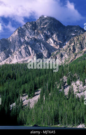 Warren Peak from Lower Carpp Lake, Anaconda-Pintler Wilderness ...