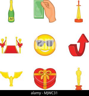 Honourable mention icons set, cartoon style Stock Vector Image & Art ...