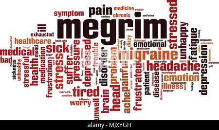 Megrim word cloud concept. Vector illustration Stock Vector Image & Art ...