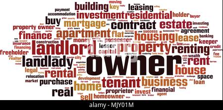 Owner word cloud concept. Vector illustration Stock Vector Image & Art ...