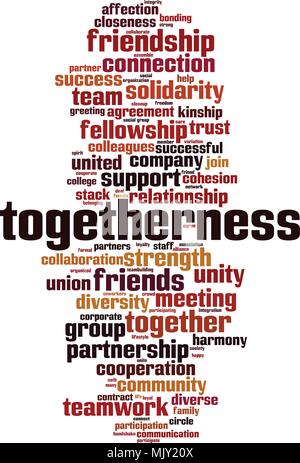 Togetherness word cloud concept. Vector illustration Stock Vector Image ...