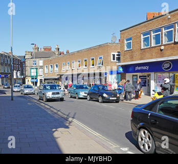 Cromer town centre shops Norfolk England UK GB EU Europe Stock Photo ...