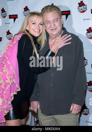 Rodney Dangerfield and wife Joan arriving at the engagement party for ...