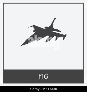 f16 silhouette on white background Stock Vector Art & Illustration ...