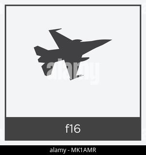 f16 silhouette on white background Stock Vector Art & Illustration ...