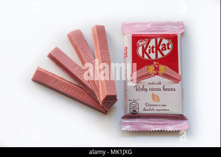 Pink KitKat, kit kat Now on sale exclusively in Tesco Stores throughout ...