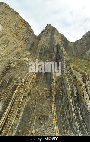Mountain Of Geological Formations Of The Flysch Type Geopark Basque ...