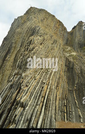Mountain Of Geological Formations Of The Flysch Type Geopark Basque ...