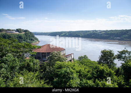 The Triple frontier tri-border area along the junction of Paraguay ...