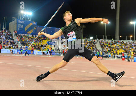 Thomas Rohler (GER) wins the javelin with a throw of 300-3 (91.53m ...