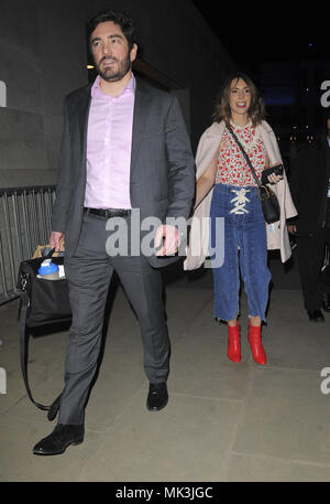 Alex Jones and husband Charlie Thomson leave 'One Show' studios ...
