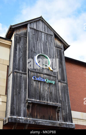 Castle Quay shopping centre sign, Banbury, Oxfordshire, England, UK ...