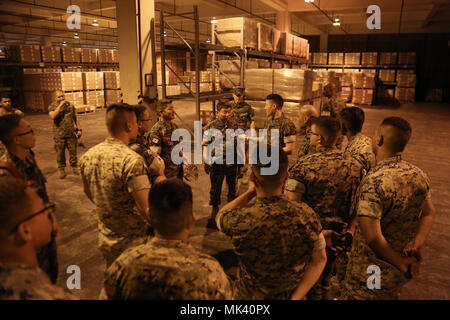 U.S. Marines with 3d Supply Battalion, 3d Marine Logistics Group (MLG ...