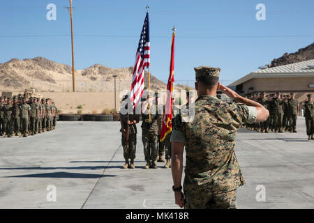 Lt. Col. Christopher Meyers, commanding officer, 1st Tank Battalion ...