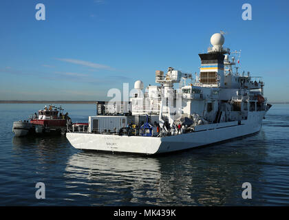 Military Sealift Command’s oceanographic survey ship USNS Maury Stock ...