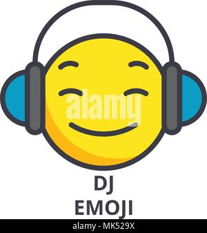 Music emoji icon isolated on white background, vector illustration ...