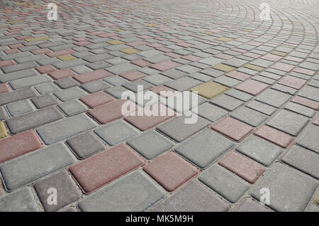 A detailed photo of the square, laid out of modern paving stone with ...