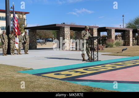 Brig. Gen. Mark Landes opens the Veterans Day Ceremony at the 1 Armored ...