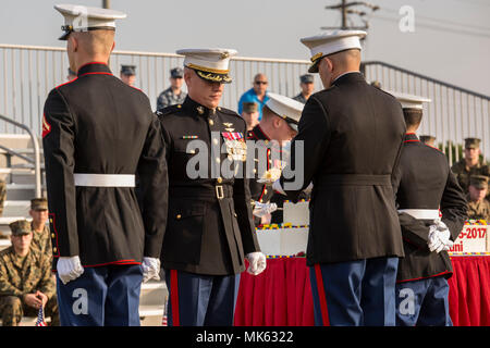 U.S. Marine Corps Col. Gilbert Juarez, commanding officer, 3rd Marine ...