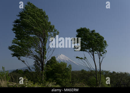 Mount Fuji in Storm Stock Photo - Alamy