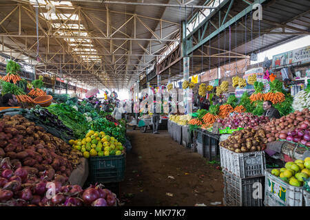 AGADIR, MOROCCO - DECEMBER 15, 2017 :Souk El Had, in the centre of ...
