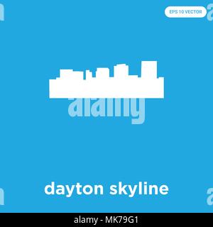 Cartoon skyline silhouette of the city of Dayton, Ohio, USA Stock ...
