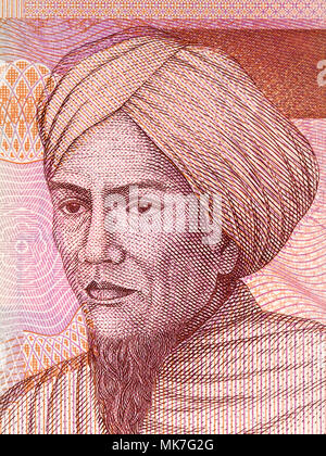 Tuanku Imam Bonjol portrait from Indonesian money Stock Photo - Alamy