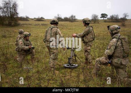 A mortar squad in Apache Troop, 1st Squadron, 2d Cavalry Regiment ...