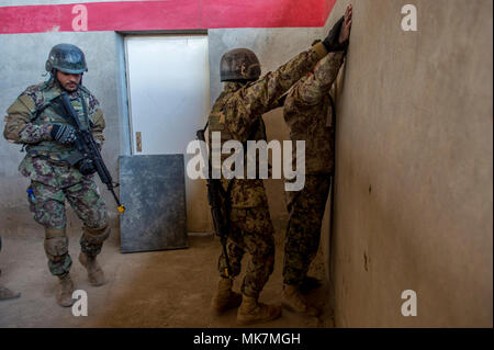 Force One commando conducts a search combing operation slum area of ...