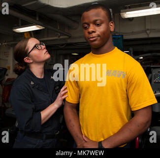 Culinary Specialist 3rd Class Corey Bernstein aboard the USS Nitze (DDG ...