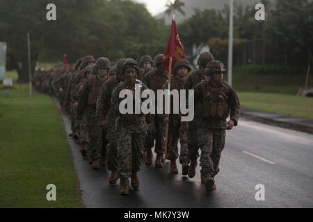 Lt. Col. Marshalee Clarke, commanding officer of Headquarters Battalion (HQBN), Marine Corps ...