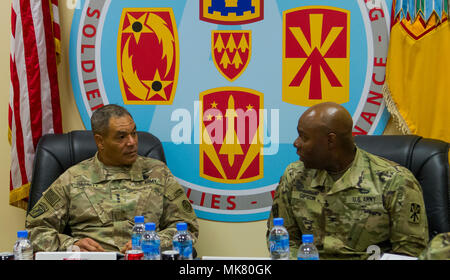 Lt. Gen. Michael Garrett, middle-left, U.S. Army Central (ARCENT ...