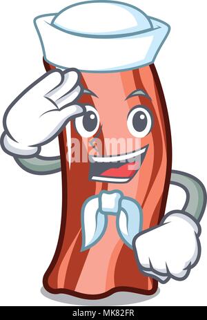 Cartoon character of beef ribs with what expression. Vector ...