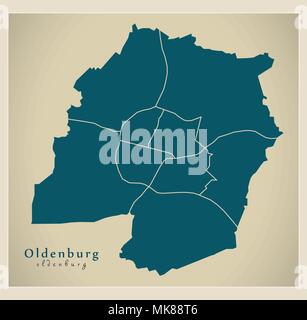 Oldenburg city map, administrative area Stock Vector Image & Art - Alamy