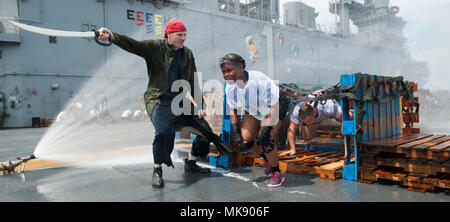 Equator, crossing the line ceremony aboard ship Stock Photo - Alamy