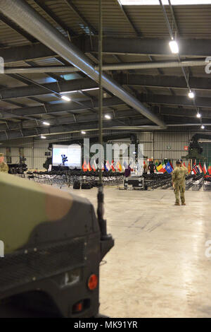 Static display vehicles during the opening of the new U.S. Army's pre ...