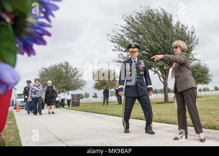 Family, friends, and comrades of retired Gen. Richard E. Cavazos, the U ...