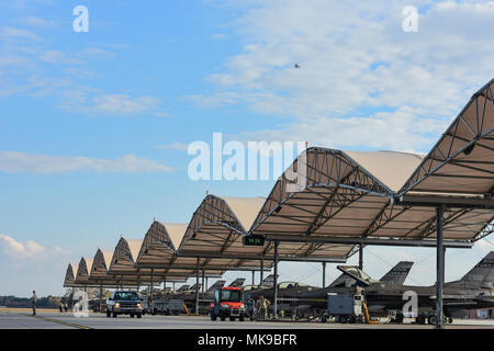 An F-22 Raptor flies over McEntire Joint National Guard Base, Nov. 30 ...