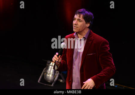 Mark Steel comedian broadcaster and newspaper columnist performs his ...