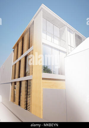 sketch design of inset house ,3dwire frame render Stock Photo - Alamy