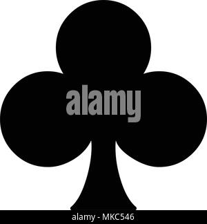 Clubs Suit icon, isolated on white background Stock Vector Image & Art ...
