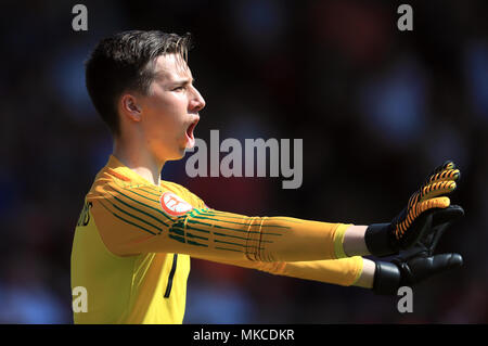 England U17 goalkeeper Luca Ashby-Hammond during the UEFA European U17 ...