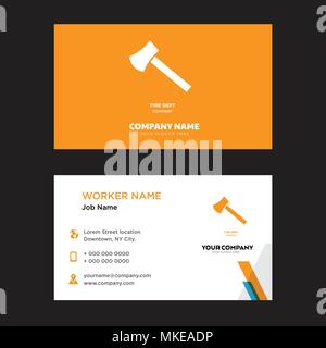 fire dept business card design template, Visiting for your company ...