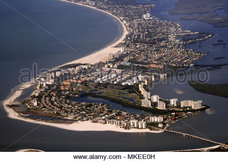 Fort Myers Beach, Florida / Aerial View Stock Photo - Alamy