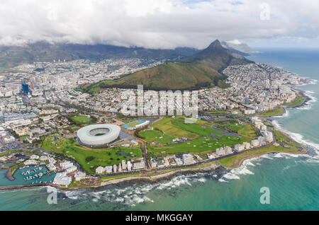 Overall aerial view of Cape Town, South Africa Stock Photo - Alamy